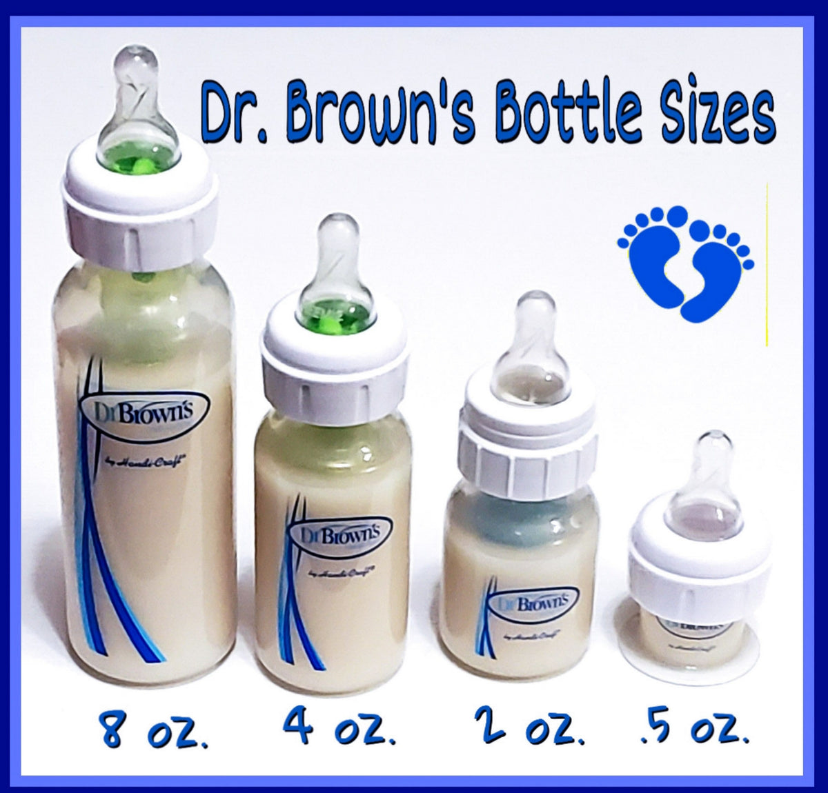 Micro Preemie Dr.Brown's 15cc Reborn/Silicone Baby Fake Formula Bottle ...