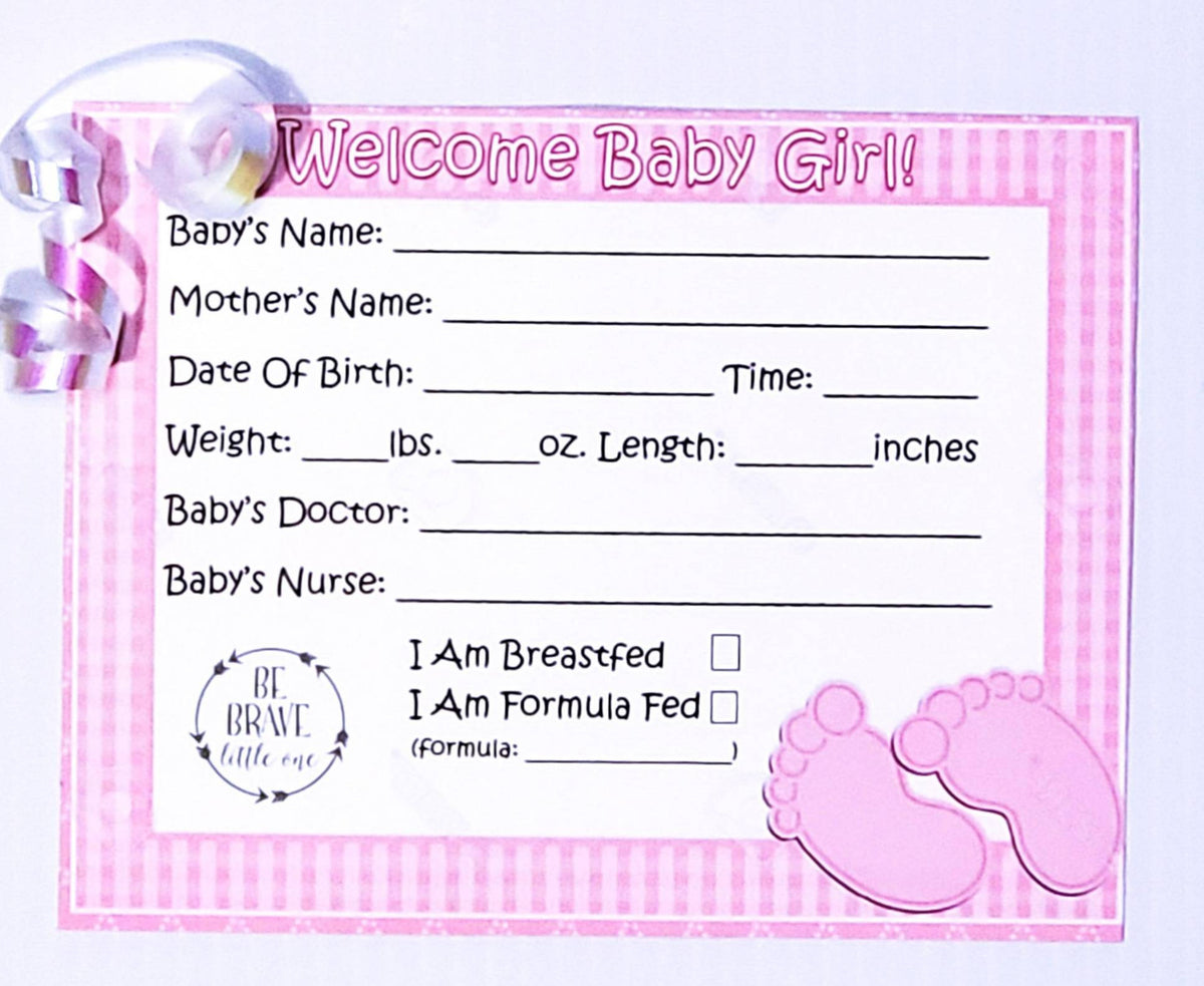 PRINTED Reborn/Silicone Baby Hospital Crib Card! – The Reborn ...